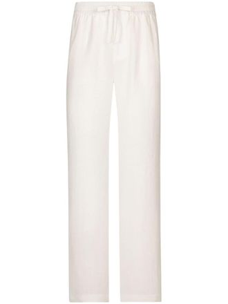 Dolce & Gabbana pantalon à lien de resserrage - Blanc