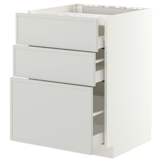 IKEA METOD / MAXIMERA Unterschr.f Kochf/3 Fronten/3Sch