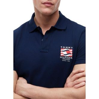 Tommy Hilfiger Polo manches courtes &agrave; logo en coton