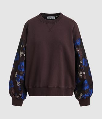 Essentiel Sweatshirt Kueer Bordeaux Bleu Fonc&eacute;