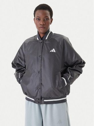 adidas Bomberjacke Stadium JZ6919 Grau Loose Fit