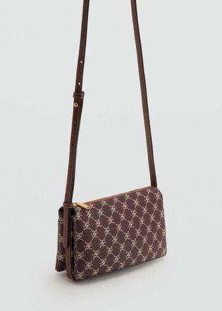 Mango Umh&auml;ngetasche mit Logoprint bordeaux - Damen - Einheitsgr&ouml;&szlig;e - MANGO