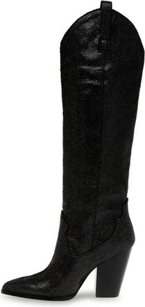 Steve Madden Femme, Chaussures, Noir, Taille: 37 1/2 EU Bottes cowboy montantes