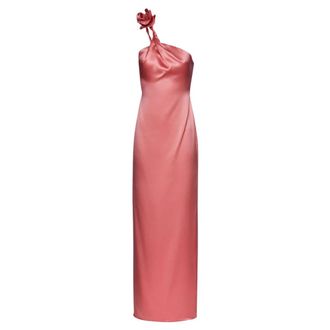 Magda Butrym Seidenes Rosen-Applikations-Midikleid - - Dresses - Damen - Rosa - S
