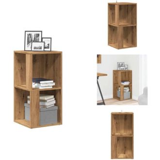 vidaXL Eckregal Artisan-Eiche 33x33x67 cm Holzwerkstoff - Eckregal - Eckregale - Eckschrank - B&uuml;cherregal