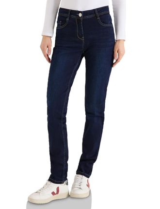 Cecil Slim Leg Jeans Dark Blue wash 36