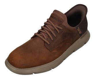 Skechers Chaussures Garza pour homme, Cuir marron fonc&eacute;., 49.5 EU