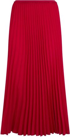 Red Valentino Femme, Jupes, Rouge, Taille: 40 FR Jupe Maxi Pliss&eacute;e