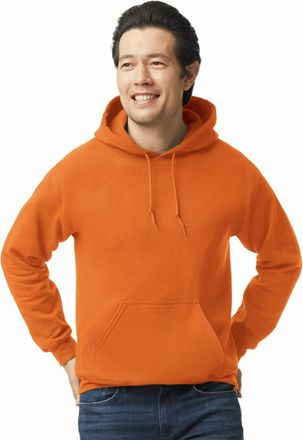 Gildan Herren Gildan Heren Fleece Hooded Sweatshirt Style G18500 Hemd, Safety Orange, M EU