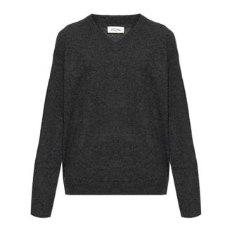 American Vintage Homme, Pulls, Gris, Taille: S Pull col en V Raxow