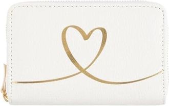 Draeger DRAEGER PARIS - Portefeuille - 15 x 2,5 x 9,5 cm - Blanc/Doré - Zippé - Accessoire, Mode, Fashion, Tendance - Idée Cadeau Amis, Famille, Fête Des Mère