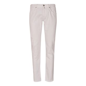 Incotex Slim Fit Baumwoll-Stretchhose - - Trousers - Herren - Wei&szlig; - W38