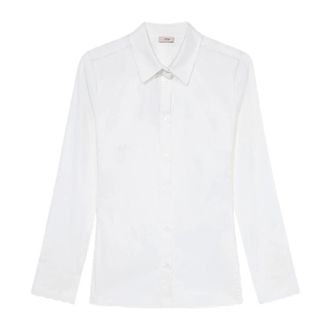 Oltre Chemise basique en popeline - Femme - Blouses et Chemises - Blanc - Taille: 40 FR