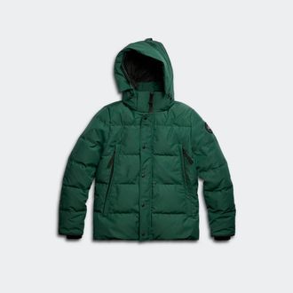 Canada Goose Wyndham Parka mit Black Label (M&auml;nnlich, Glade Green, XL)