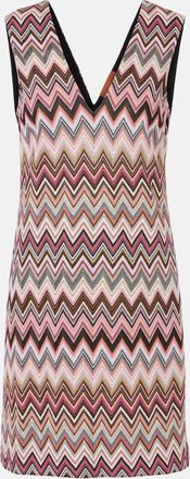 Missoni Minikleid aus Häkelstrick