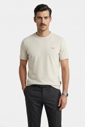 Joop T-Shirt JOOP JEANS Alphis, Herren, Gr. XXL, beige (natural_107), Single Jersey, Obermaterial: 100% Baumwolle, regular fit, Rundhals, Shirts T-Shirt