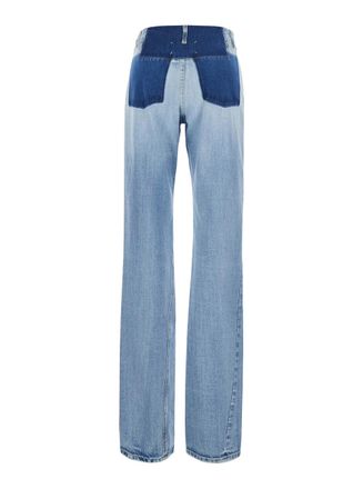 Maison Margiela High-Waist Cotton Jeans - Blue
