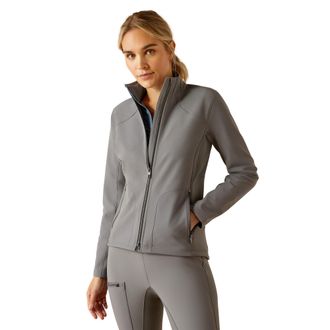 Ariat Womens Boreas Full Zip Sweatshirt Long Sleeve in Quiet Shade, Size X-Large, by Ariat