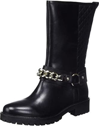 Geox Femme D Hoara D Bottes, Black, 35 EU