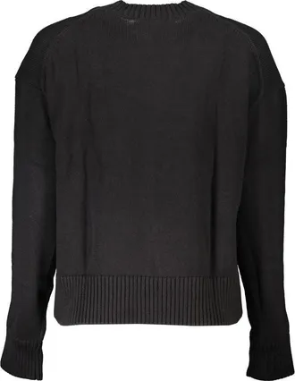 Calvin Klein Long-Sleeve Crewneck Sweater - Black