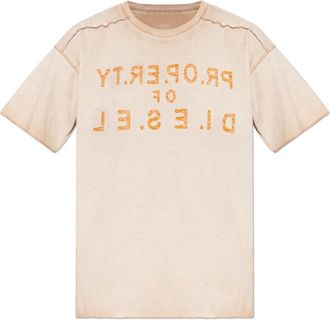 Diesel Femme, Tops, Rose, Taille: 40 FR T-shirt T-Ily