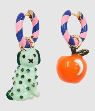 Essentiel Boucles dOreilles Juppy Bleu Rose