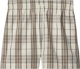 Burberry Check Cotton Shorts