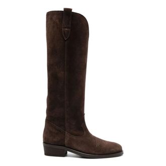 Via Roma 15 Bottes en velours 3514 - Femme - Chaussures - Brun - Taille: 38 EU