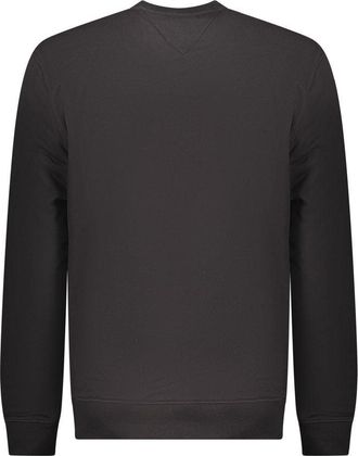 Tommy Hilfiger Logo-Print Cotton Sweatshirt - Black