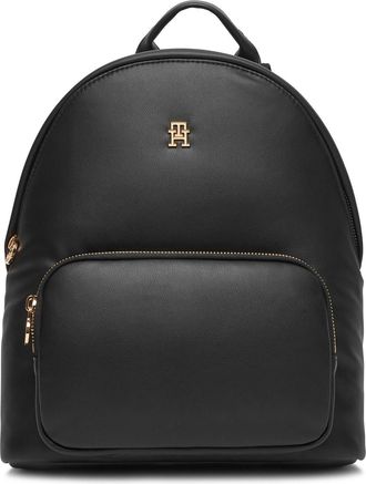 Tommy Hilfiger Rucksack Tommy Hilfiger Popette Soft Dome AW0AW17652 Schwarz