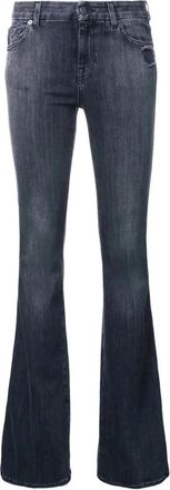 7 For All Mankind Femme, Jeans, Noir, Taille: W28 Retro Flare Coated