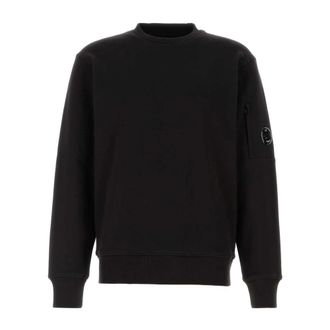 C.P. Company Diagonal Raised Fleece Crewneck Lens Sweatshirt - - Sweatshirts & Hoodies - Herren - Schwarzk - 2XL