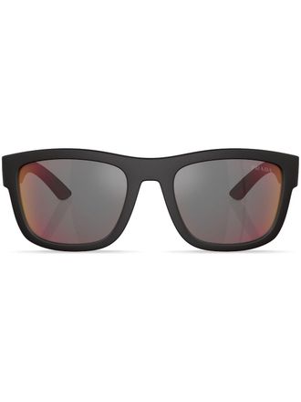 Prada lunettes de soleil PS 01ZS à monture carrée - Noir