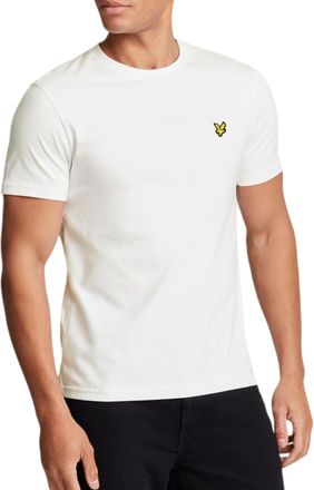 Lyle & Scott T-Shirt Herren | mit Rundhals-Ausschnitt und kurzen Ärmeln | mit goldenem Adler-Logo auf der Brust | XL, 626 White