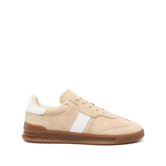Polo Ralph Lauren Beige Leder Casual Trainers Sneakers - - Shoes - Damen - Beige - 40 EU
