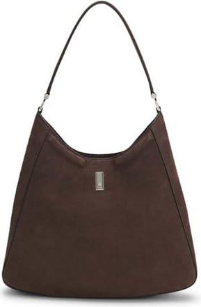 BOSS Cuir sac à épaule Ariell Hobo Bag Dark Purple brun