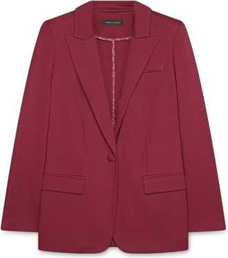 Fiorella Rubino Femme, Vestes, Rouge, Taille: 56 FR Punto Milano Blazer