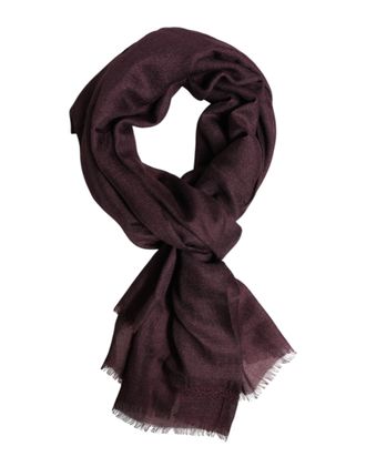 Dolce & Gabbana Mens Cashmere-Silk Blend Scarf Maroon