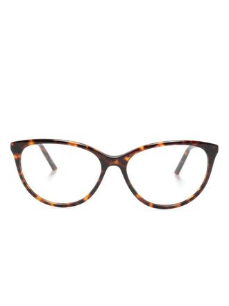 Carolina Herrera lunettes de vue &agrave; monture papillon - Marron