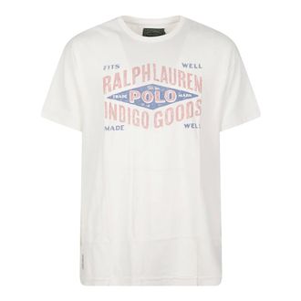 Polo Ralph Lauren Homme, Tops, Blanc, Taille: M T-shirt graphique Country