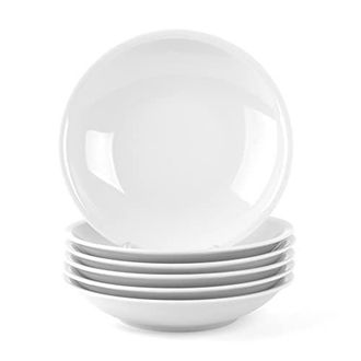 Holst Porzellan CT 121 Lot de 6 Assiettes Creuses 21 cm Coupe Katja Blanc 20,5 x 20,5 x 4 cm