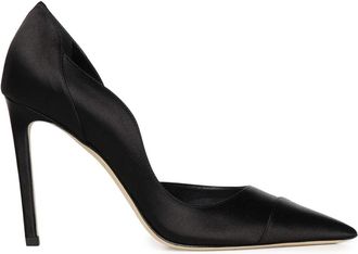 Jimmy Choo London Femme, Chaussures, Noir, Taille: 39 EU Brigitte 100 Satin Pump