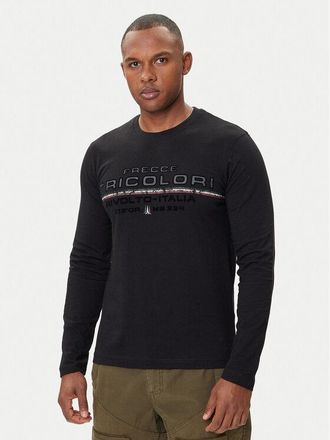 Aeronautica Aeronautica Militare Longsleeve 252TS2474UJ00641 Schwarz Regular Fit