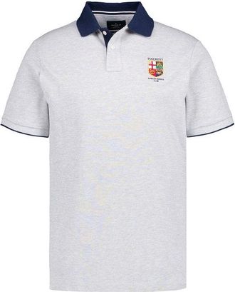 Hackett Herren Polo-Shirt grau meliert Classic Fit