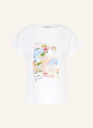 Lilienfels Lilienfels T-Shirt Mit Schmucksteinen Und Pailletten weiss