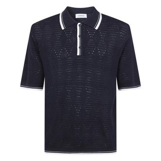 Laneus Homme, Tops, Noir, Taille: XL Polo en maille
