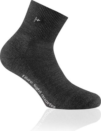 Rohner advanced socks Fibre Light Quarter Socken, Black Denim, EU 36-38