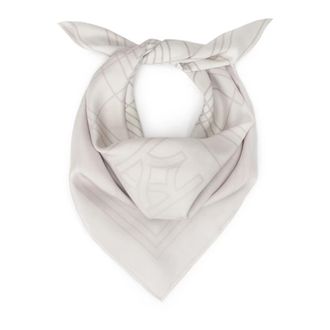 Kazar Seidener silberner Schal - - Accessories - Damen - Grau - ONE SIZE
