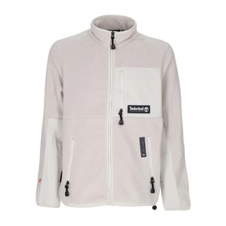 Timberland Fleecejacke mit Rei&szlig;verschluss und Taschen - - Jackets - Herren - Beige - XL