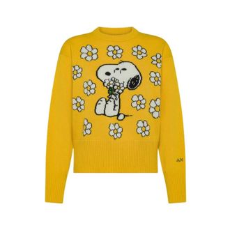 Sun 68 Femme, Pulls, Jaune, Taille: 40 FR Pull Jaune pour un Look Lumineux